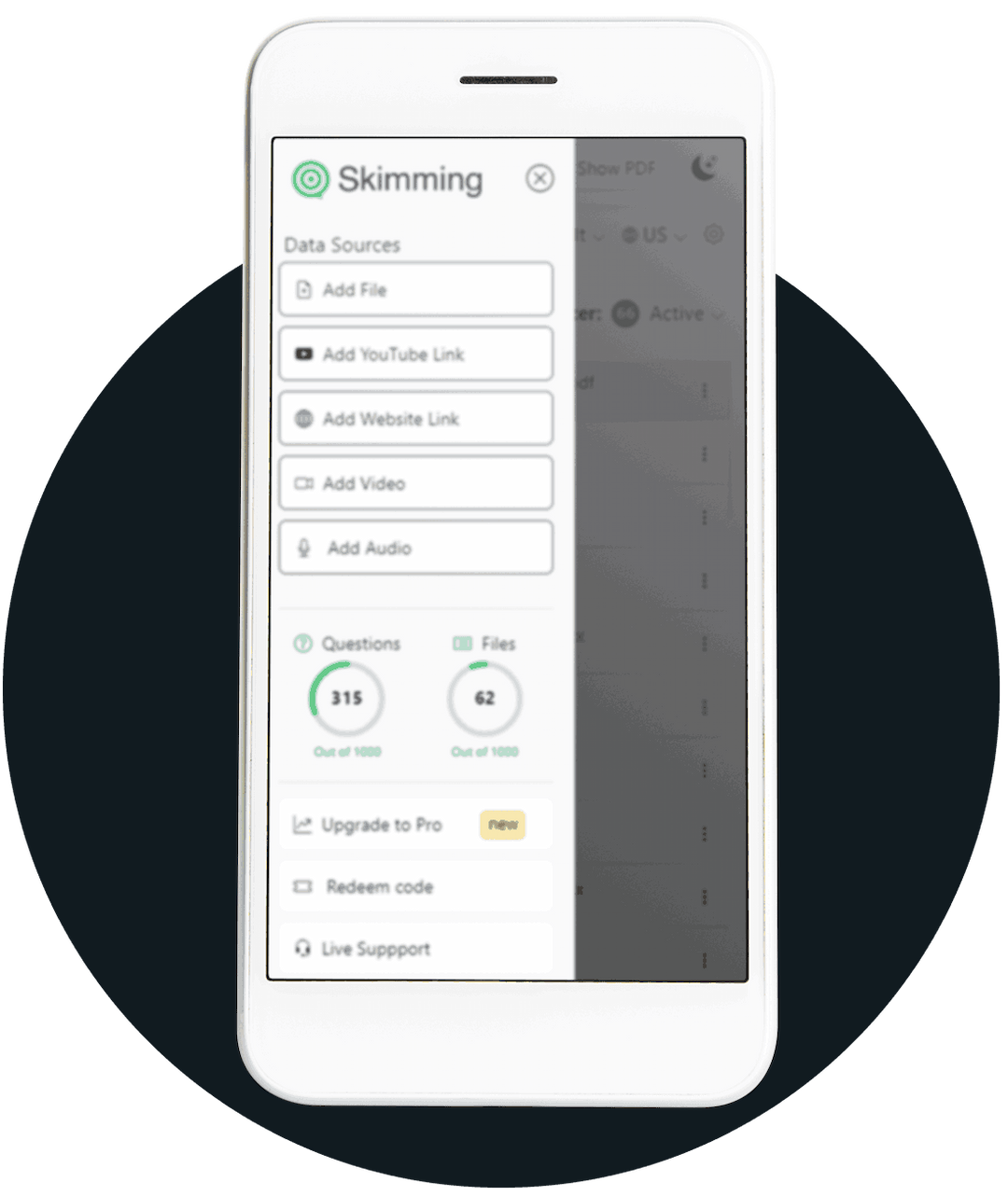 Chat with Audio | AI Audio Summarizer | Skimming AI | Q&A